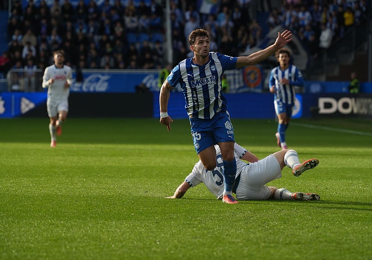 Lucas Boyé, MVP albiazul del Alavés-Espanyol. ¿Quién ha sido el mejor para ti? Vota aquí | El Correo